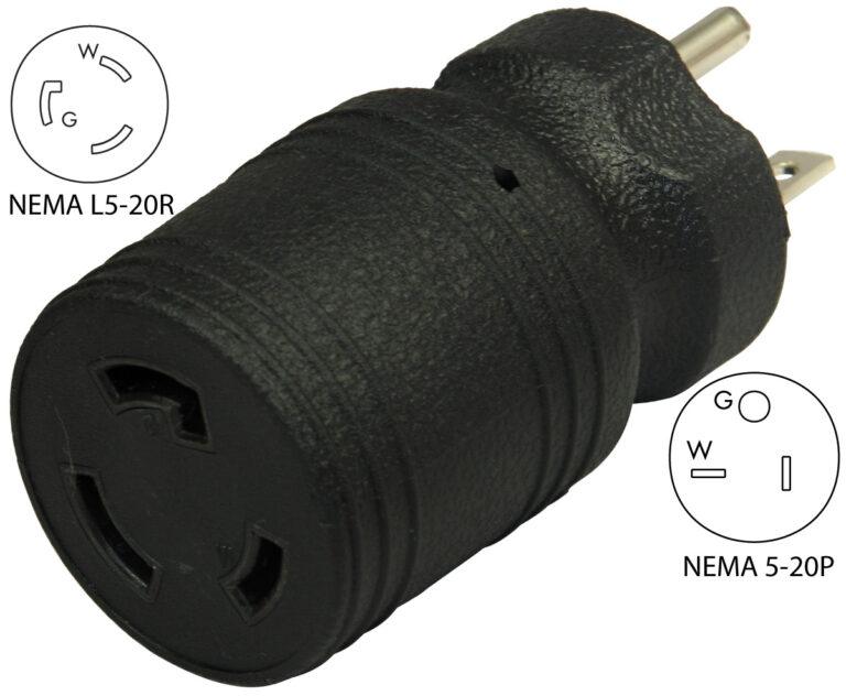 Conntek 30114 NEMA 5-20P to L5-20R Plug Adapter