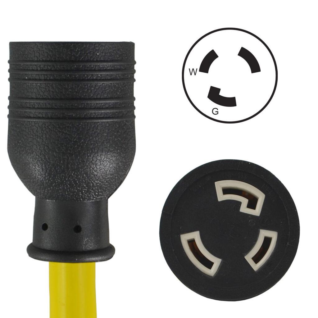 Conntek PL1430L530 NEMA L14-30P to L5-30R Pigtail Adapter