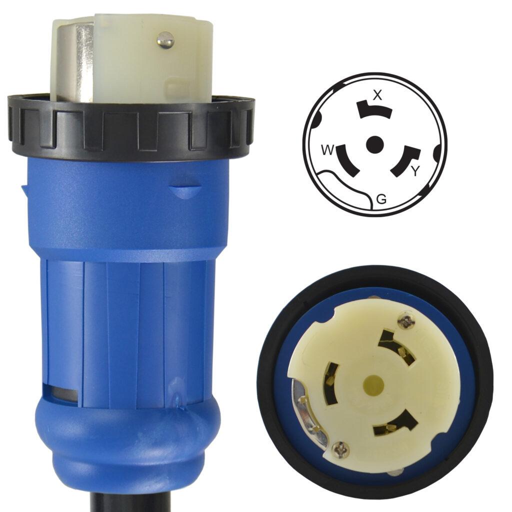 Conntek 14455 NEMA 14-50P to SS2-50R RV / Generator Power Cords