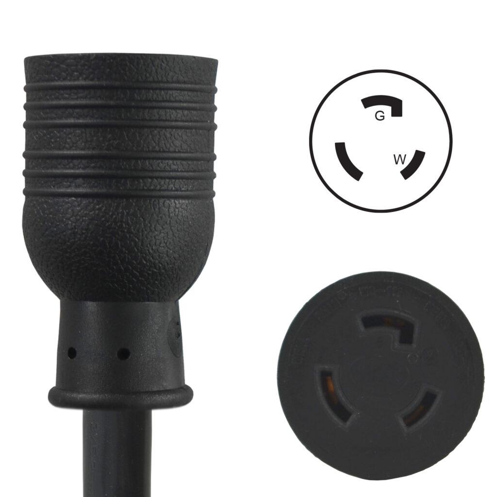 Conntek 1F520L520 NEMA 5-20P to L5-20R Generator Pigtail Adapter