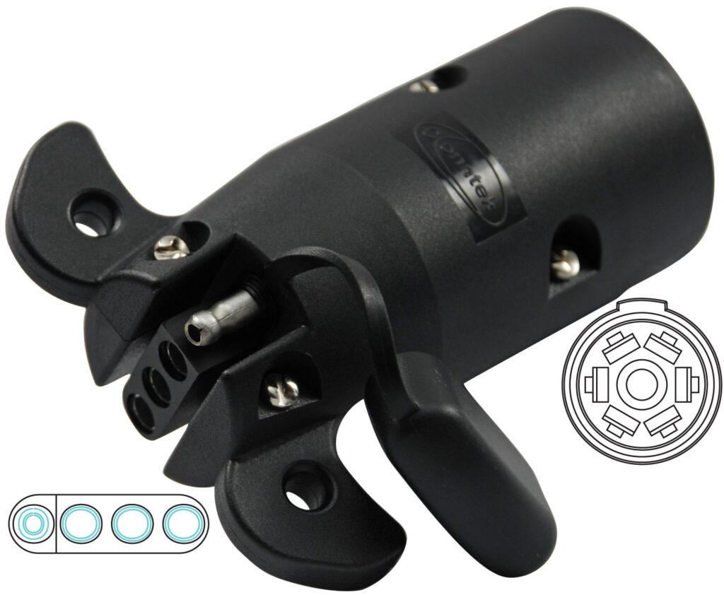 Conntek 10301 7 Way to 4 Way Flat Trailer Plug Adapter