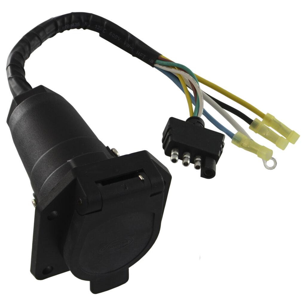 Conntek 10217-8W 4 Flat to 7 Way Trailer Adapter