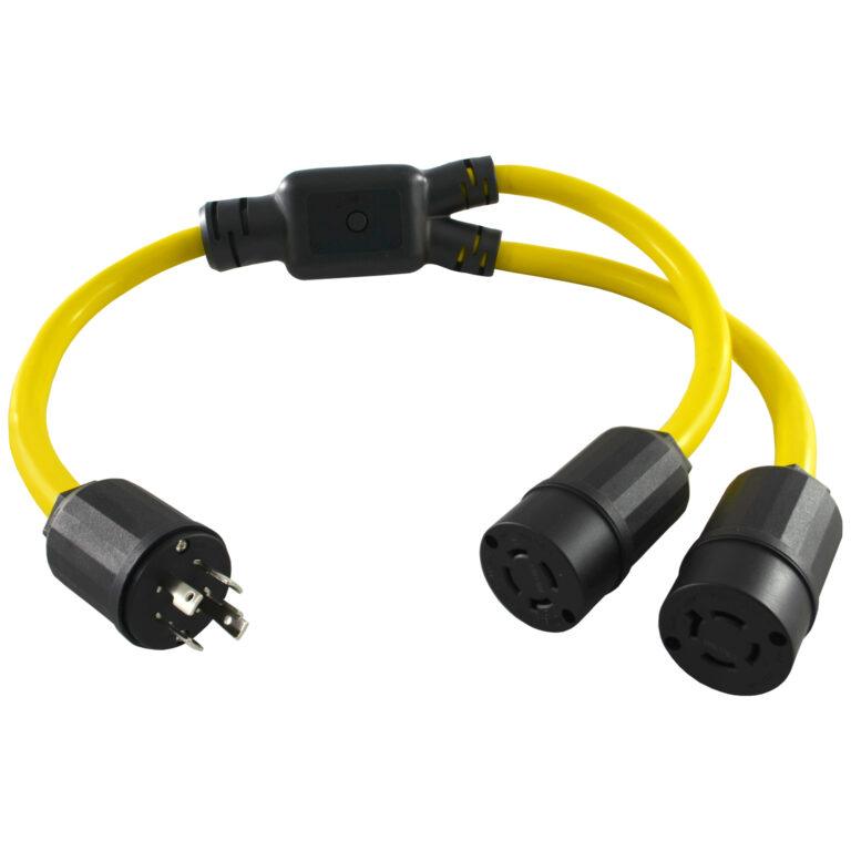 Conntek YL1430L1420 NEMA L14-30P to 2 L14-20R Generator Y-Adapter